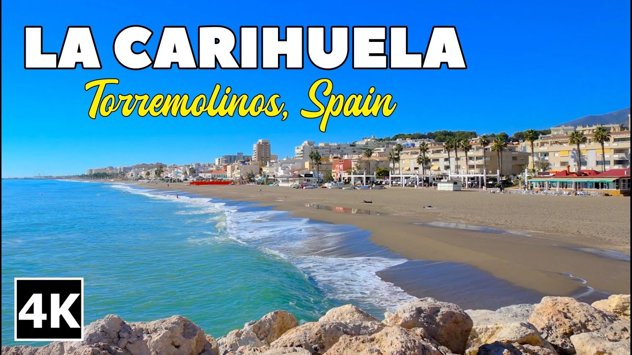 La Carihuela Torremolinos Andalusia Spain - 4K Walk - YouTube