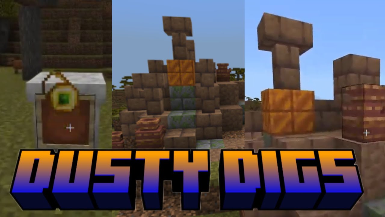 Dusty Digs NEWS! New Structure! Gold Vases and MORE! Minecraft 1.20 ...