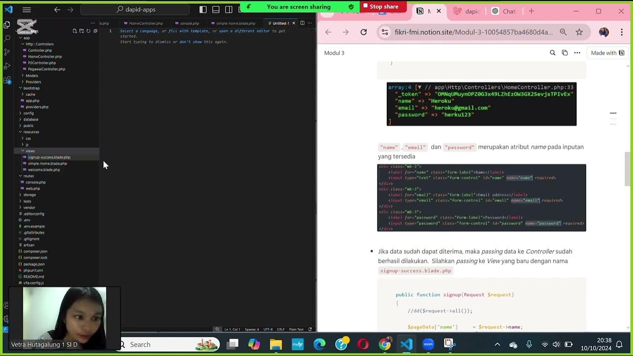 #Laprak4 Pemrograman Framework - YouTube