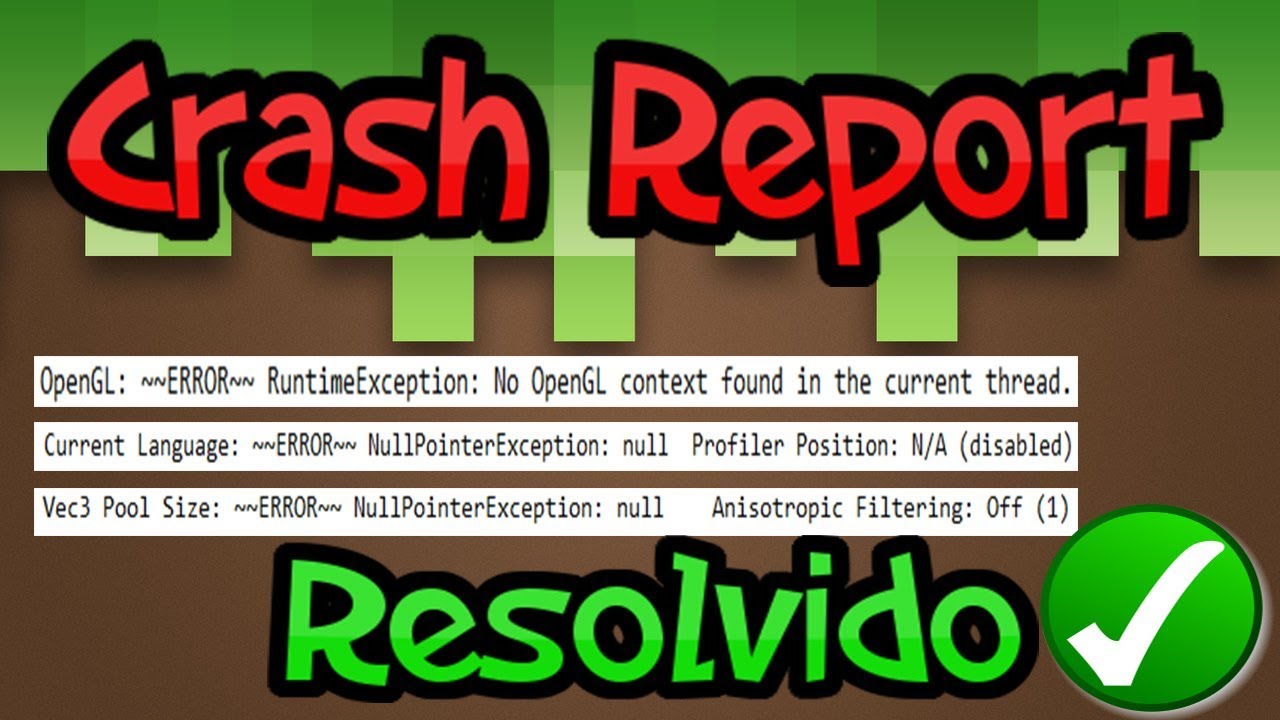 Como Arruma O Erro No Opengl Do Minecraft Windows 7810 Youtube