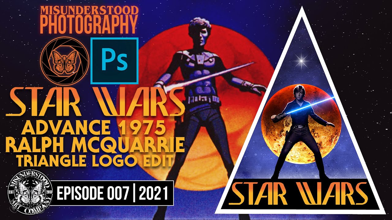 STAR WARS 1975 TRIANGLE LOGO EDIT| PHOTOSHOP SPEED ART | 007 ...