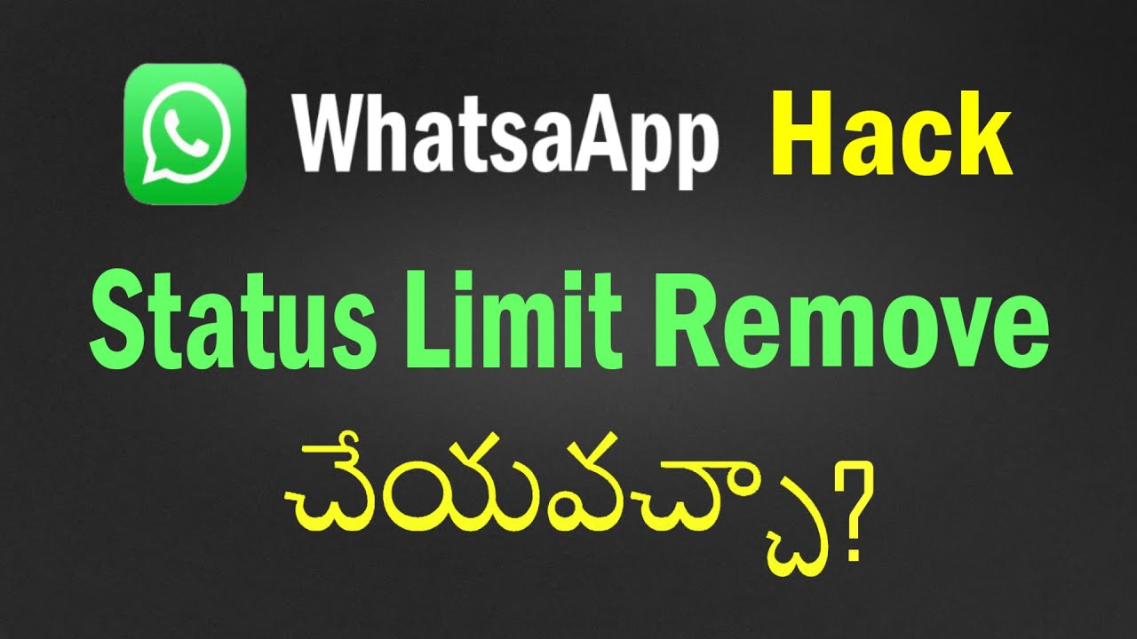 Remove whatsapp status Limit !!Hack Whatsapp 2021 ?🔥🔥 - YouTube