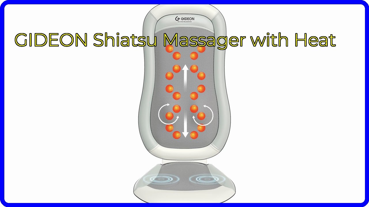 REVIEW (2025): GIDEON Shiatsu Massager with Heat. ESSENTIAL details ...