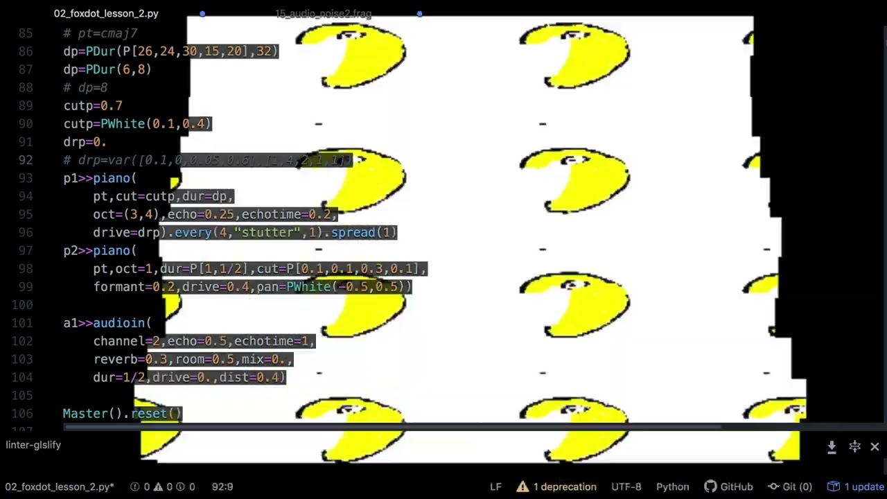 Pythonfoxdot Fragment Shader Veda Pac Man Speedy Pinky Bashful Inky Invasion And 7448