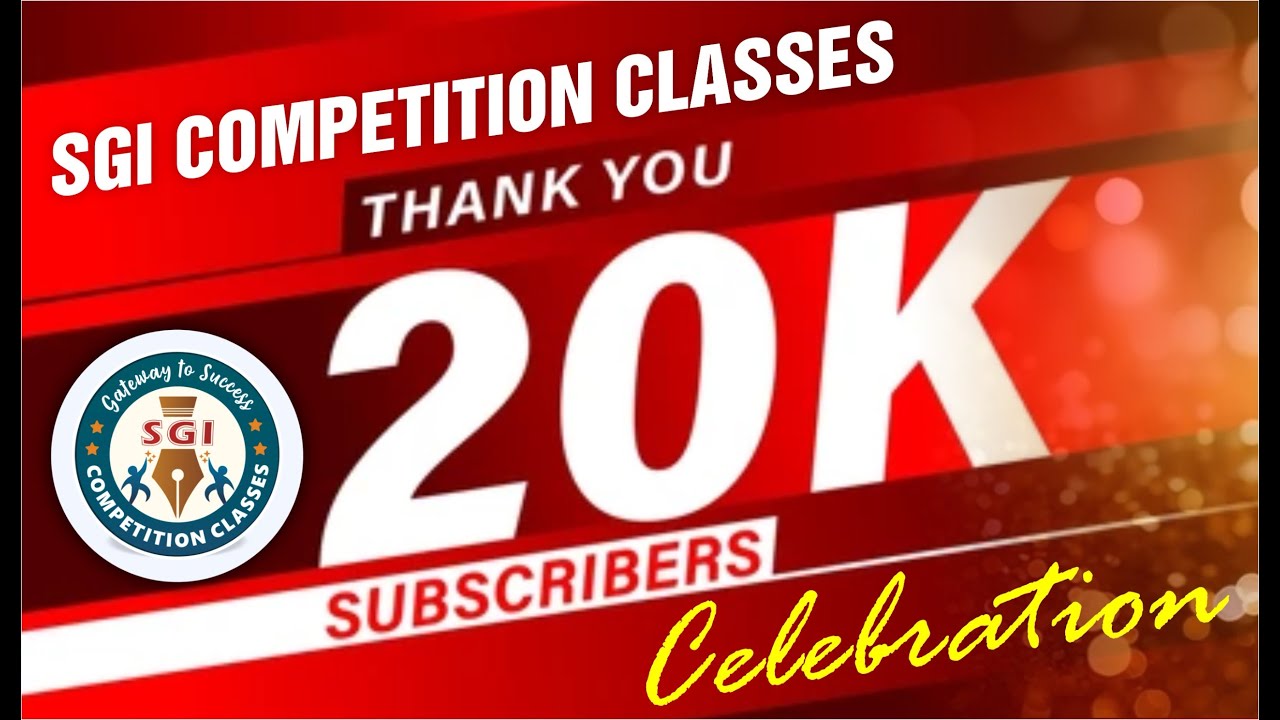 Youtube 20k Subscribers Celebration 🥳🥳| SGI Competition Classes Celebrating 20K Subscriber ...