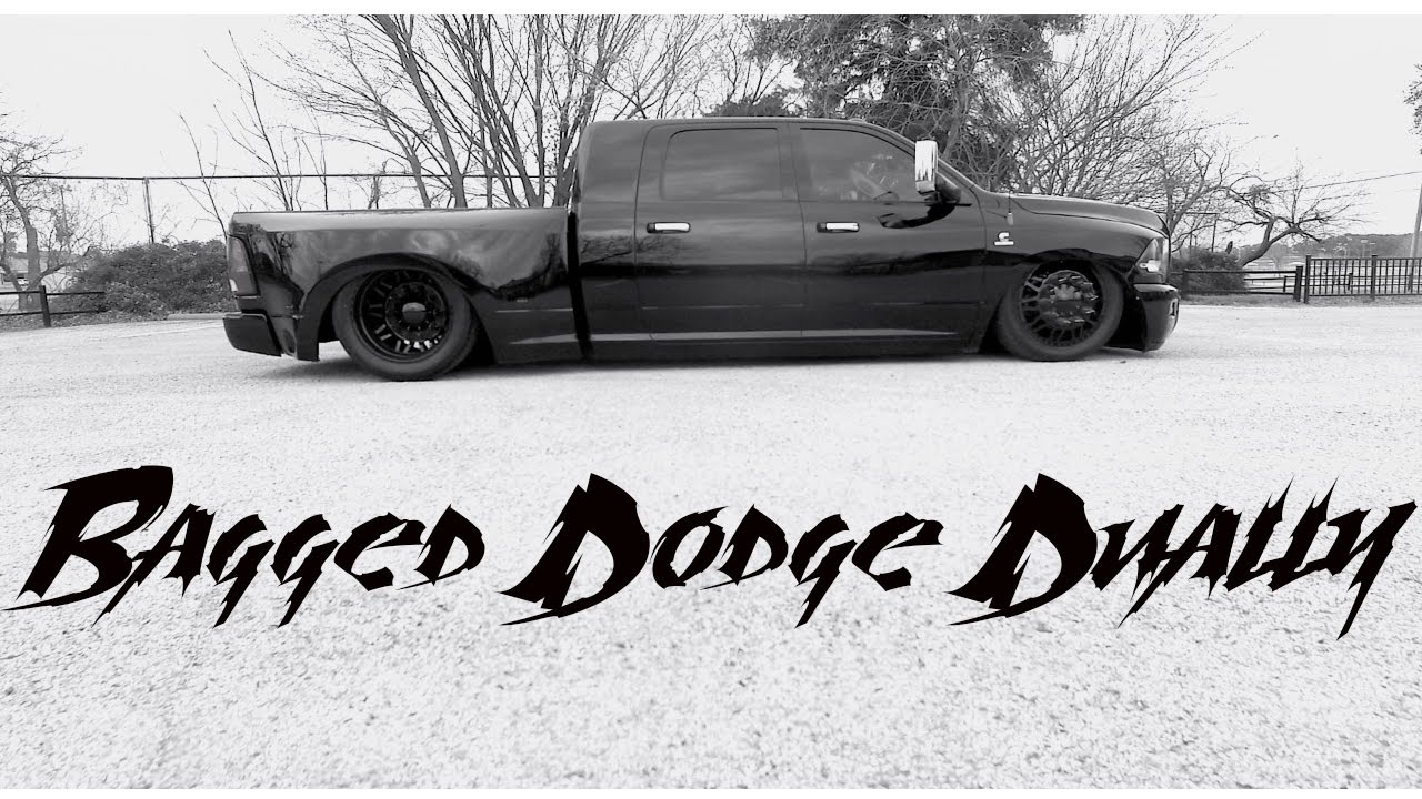 Bagged/Slammed Custom Dodge Dually - YouTube
