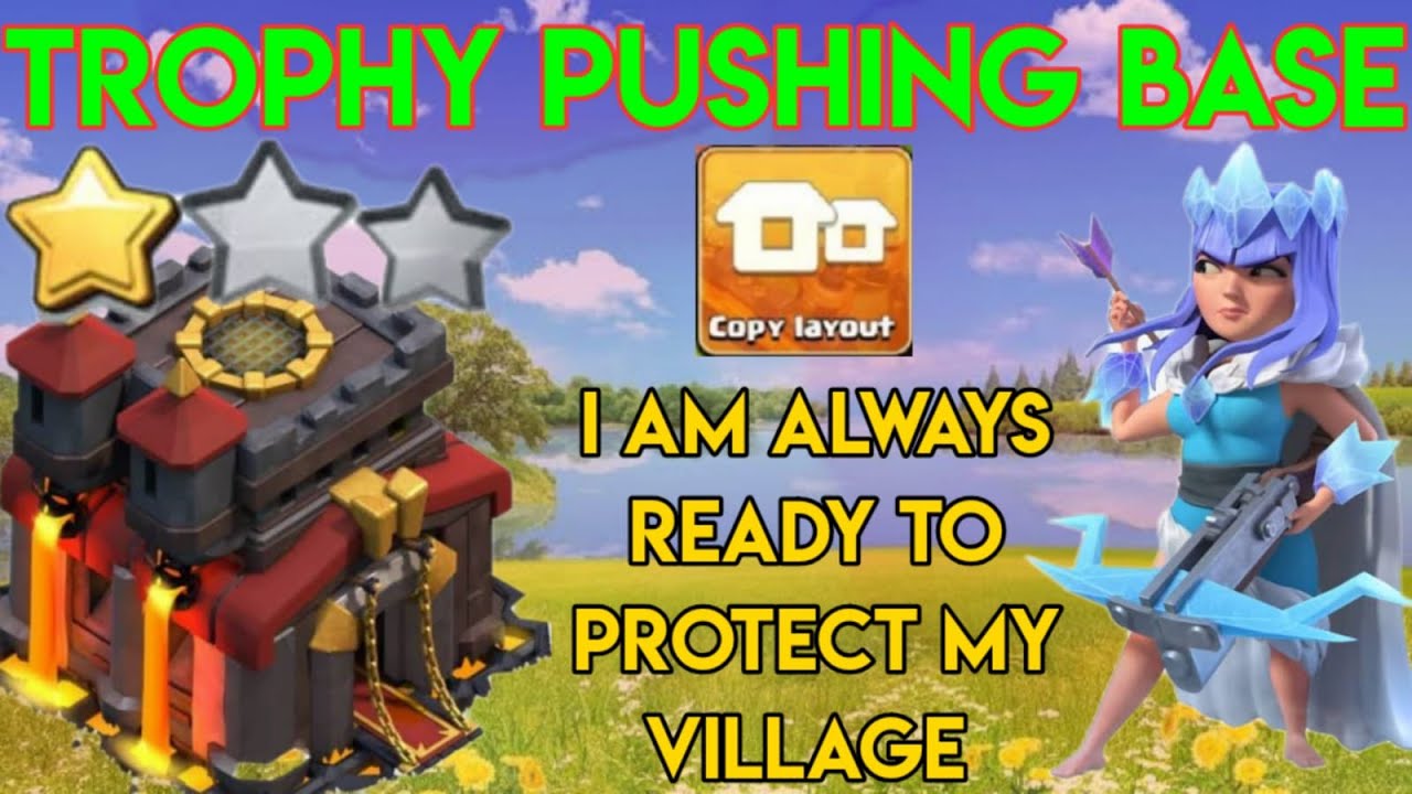 OCT 2022 I BEST TROPHY PUSHING BASE I NEW TH 10 THOPHY PUSHING BASE ...