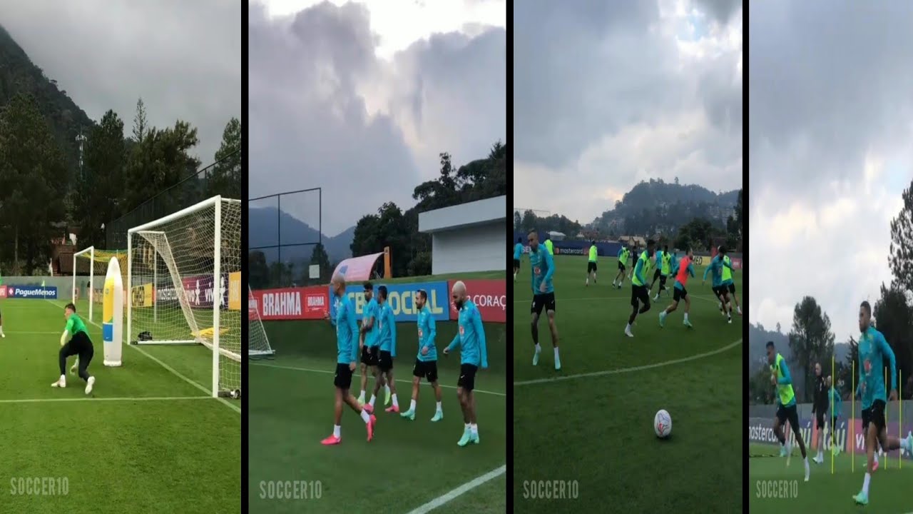 Brazil football players training video for copa America 2021|| soccer10 ...