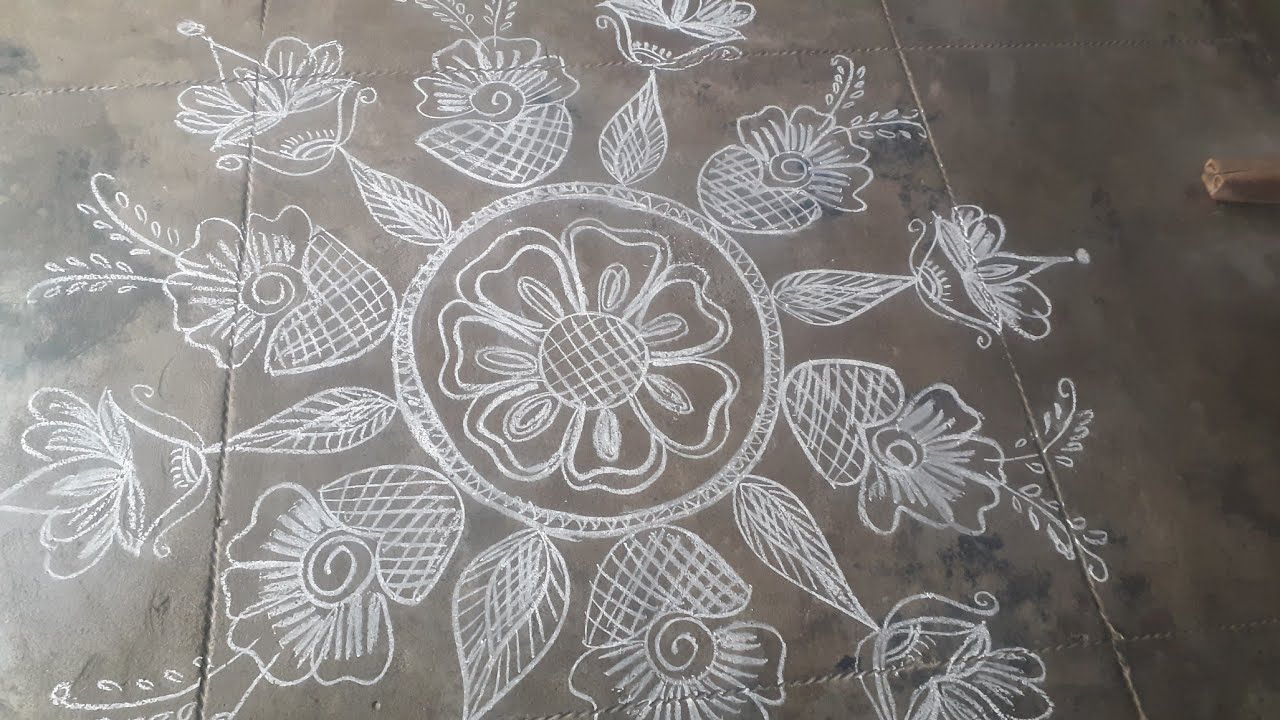 Easy rongoli designs for beginners - YouTube