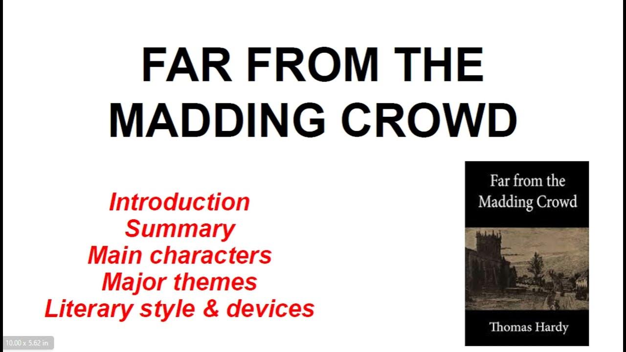 FAR FROM THE MADDING CROWD by Thomas Hardy - YouTube