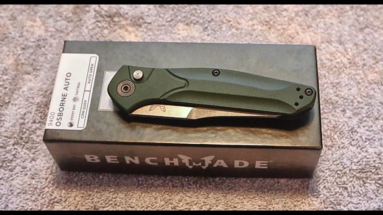 Unboxing a Benchmade Osborne 9400 Auto Opening Knife - YouTube