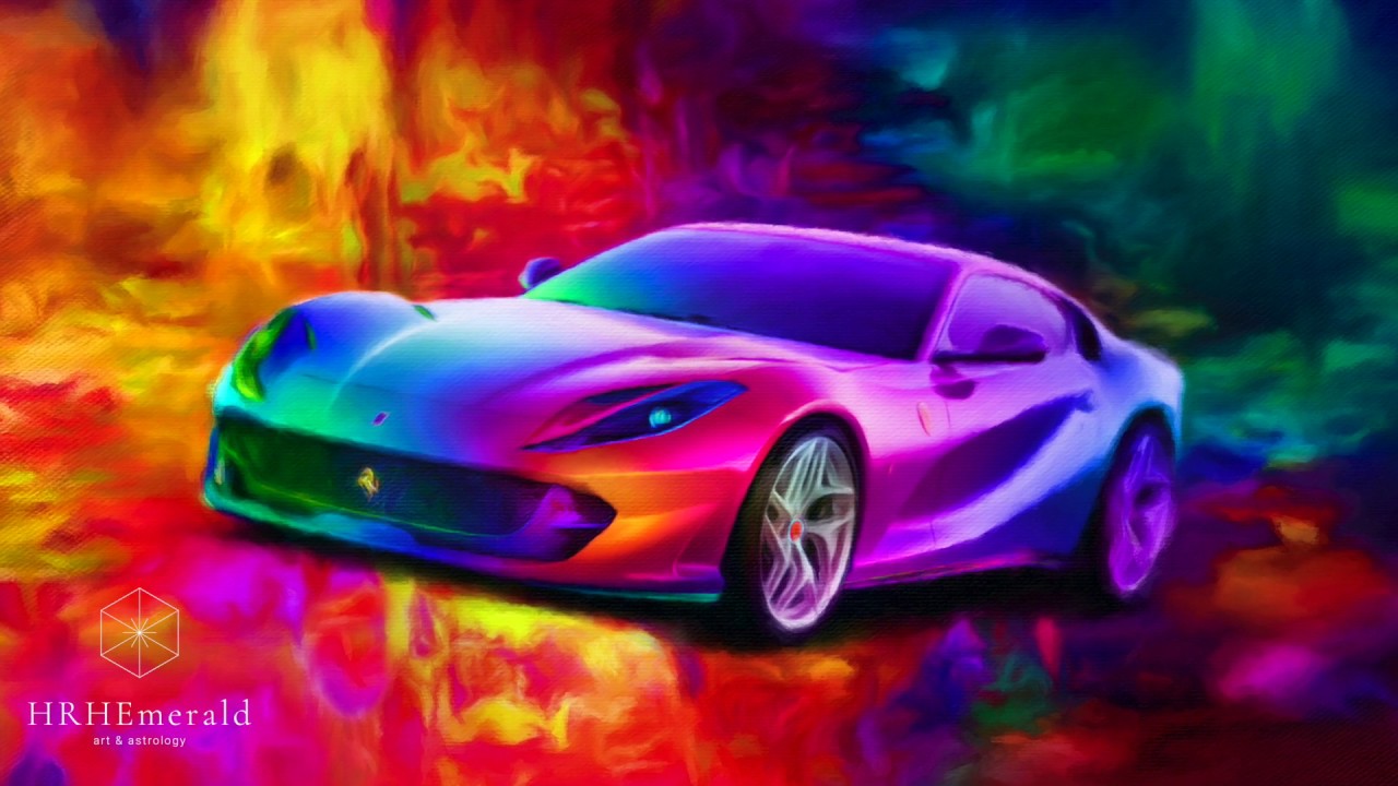 🦋 PAINTING "FERRARI" • ARTIST EMERALD • FORMULA ONE • HRHEmerald 🦋 ...