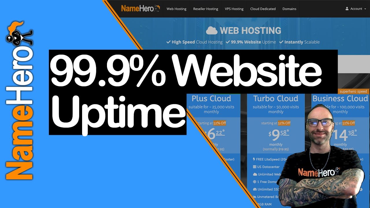 Blazing Fast Web Hosting With 99.9% Actual Website Uptime - YouTube