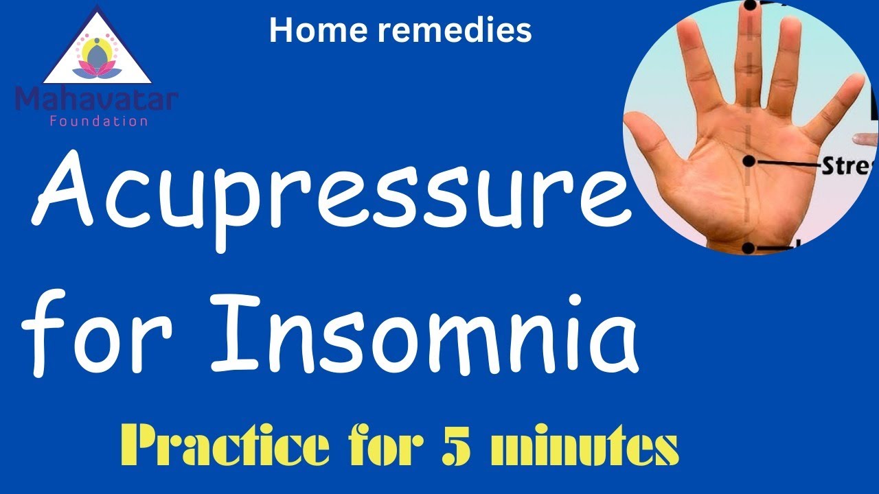 Press three acupoints for just 5 minutes to overcome insomnia! - YouTube