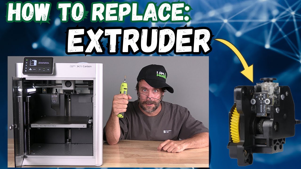 Replace: Bambu Lab "X1C" EXTRUDER - YouTube