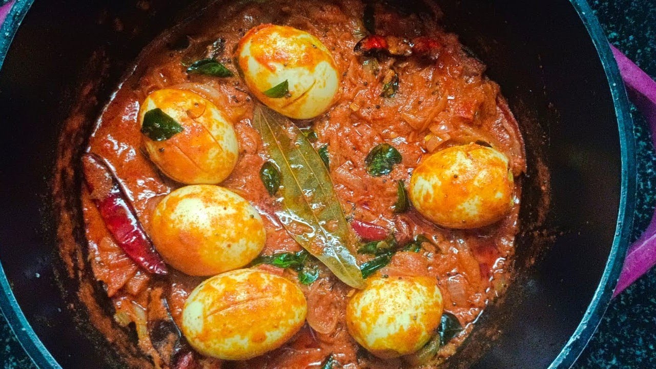 Egg Roast curry in kerala style/tasty&simple recipe 😋 Harithas Kitchen ...