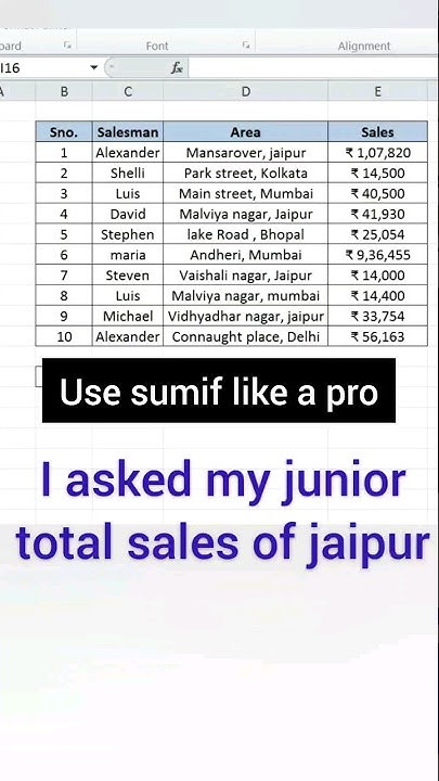 Use Sumif Like A Pro Excelformula Excel Excelsolutions Shorts Youtube