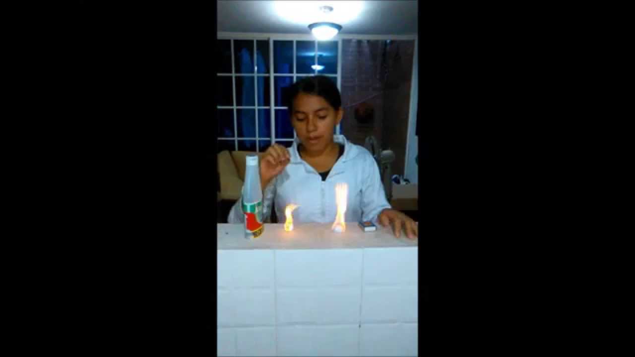 EXPERIMENTO DE PROPIEDAD DE COMBUSTIÓN DEL ALCOHOL..... - YouTube