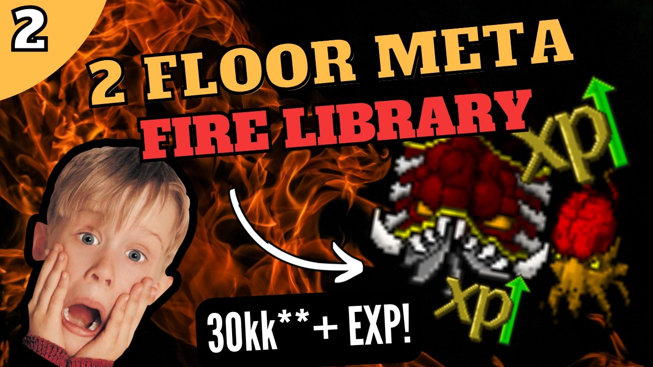 Ep. 2 Fire Library 2 Floor Method [Tibia Random Moments] - YouTube