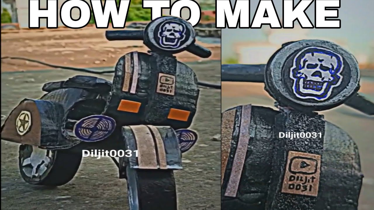 How to make scooter with cardboard very easy - YouTube