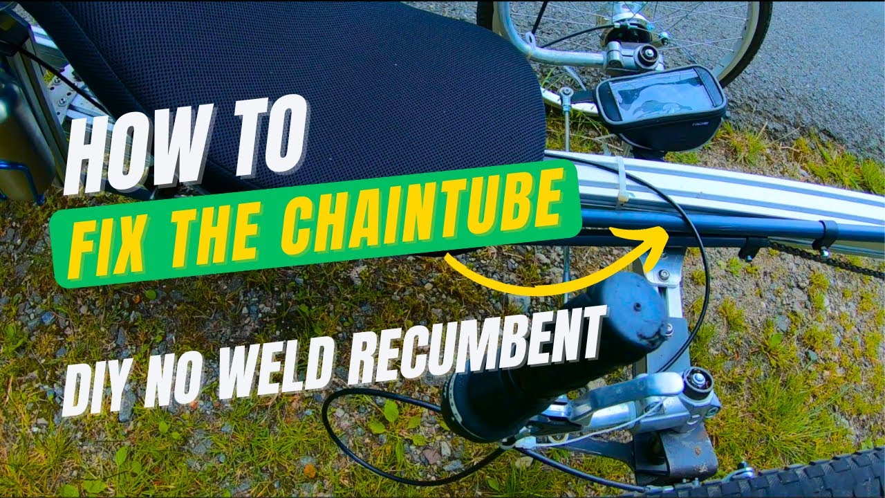 DIY No Weld Recumbent, how to fit the chain channel correctly into the ...