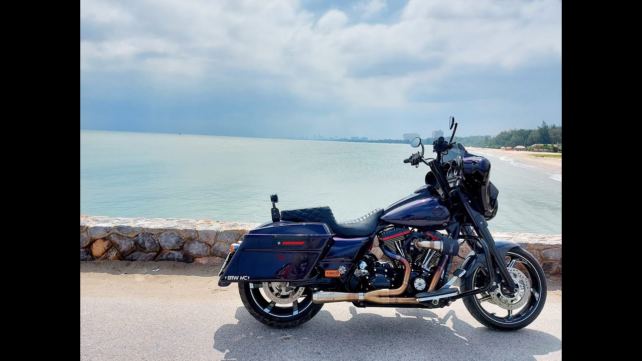 harley davidson street glide club style Purple galaxy - YouTube