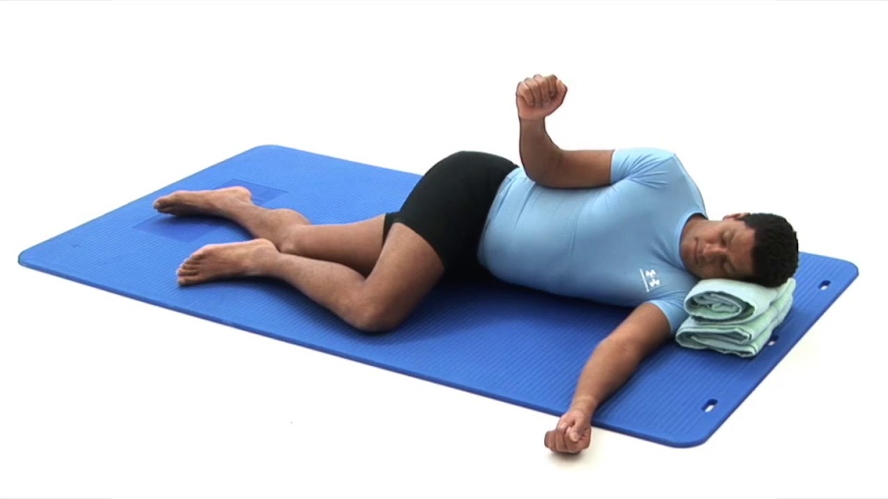Shoulder External Rotation (side lying) - YouTube
