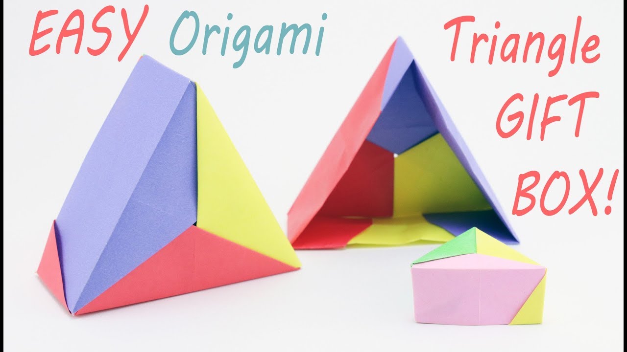 Easy Triangle Box Tutorial (Origami DIY Crafts)! - YouTube