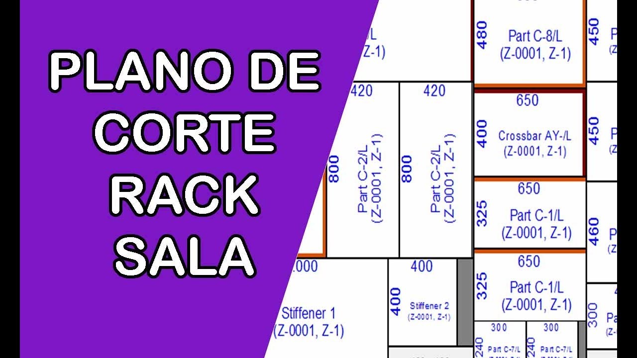 PROJETO DE MOVEIS RACK PLANO DE CORTE - YouTube