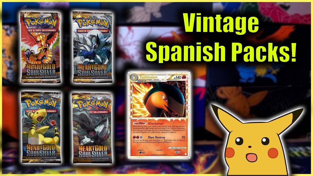 Opening Something Different Pokemon TCG Spanish Heart Gold Soul Silver ...
