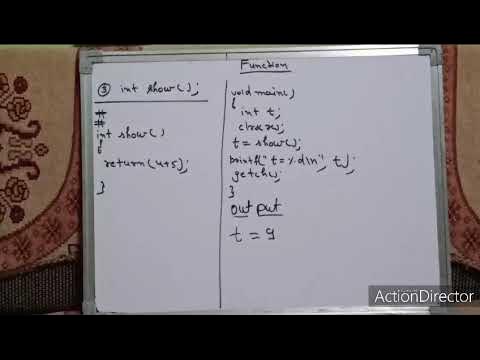 FUNCTION (WITH RETURN WITHOUT PARAMETER) - YouTube