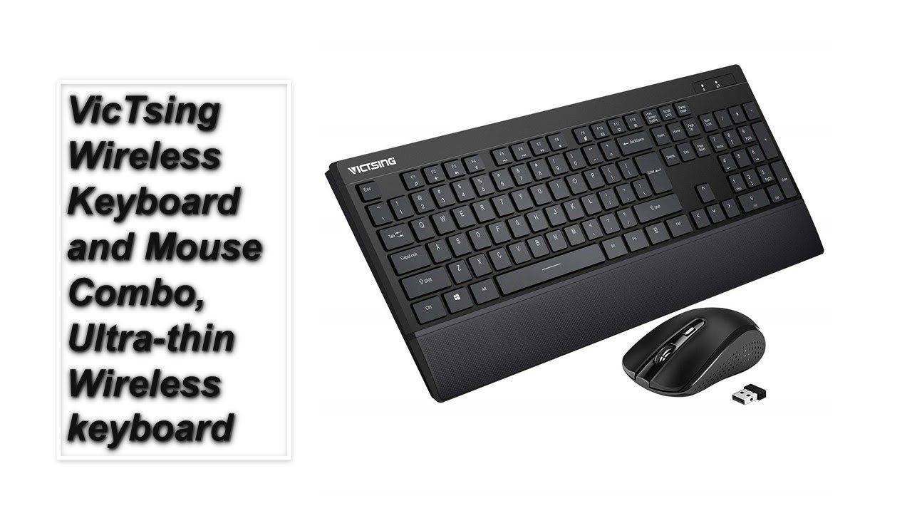 VicTsing Wireless Keyboard and Mouse Combo| Tech Market Support - YouTube