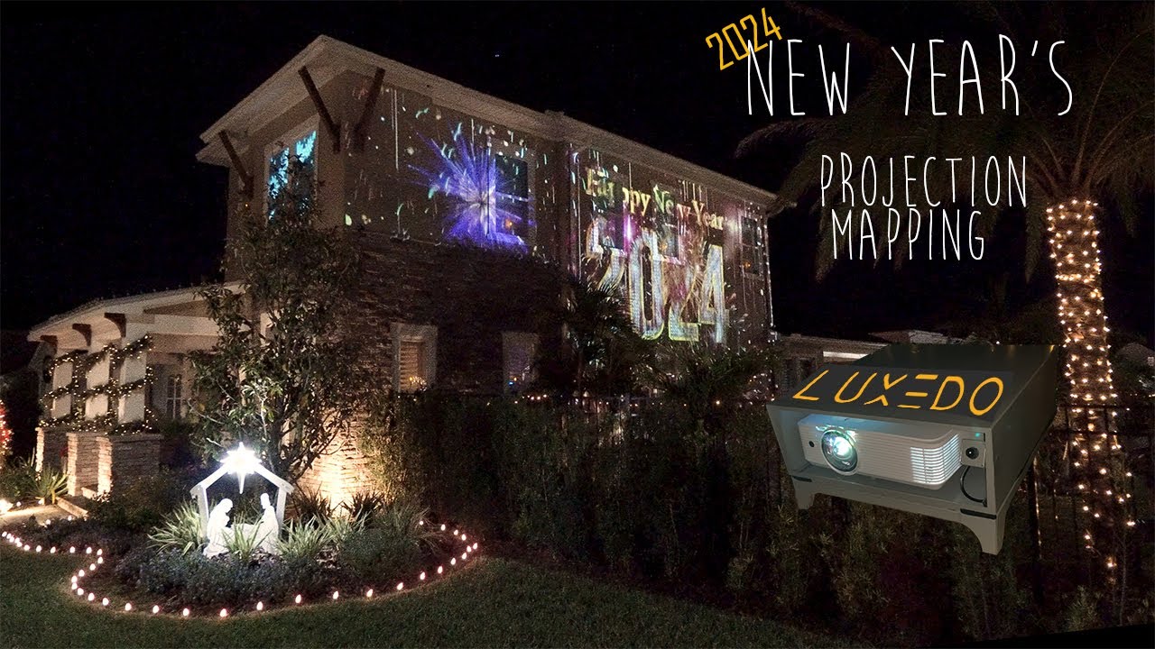 New Year's Projection Mapping 2024 - Auld Lang Syne - YouTube