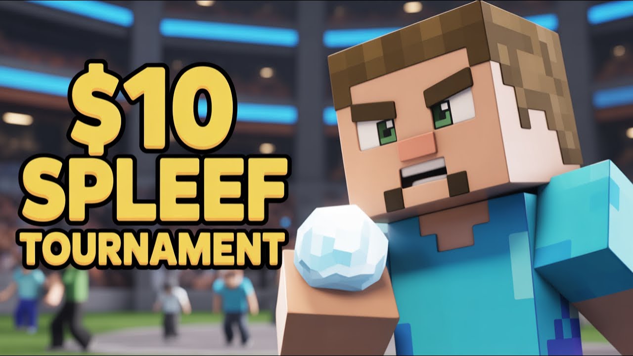 I Hosted a $10 Spleef Tournament on My Minecraft Server! - YouTube