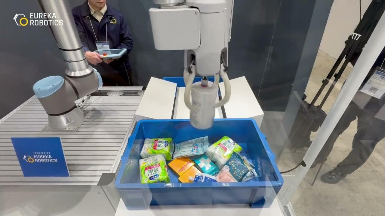 [Eureka Robotics] 多形状・多材質・多色ワークのマスターレスピッキング - YouTube
