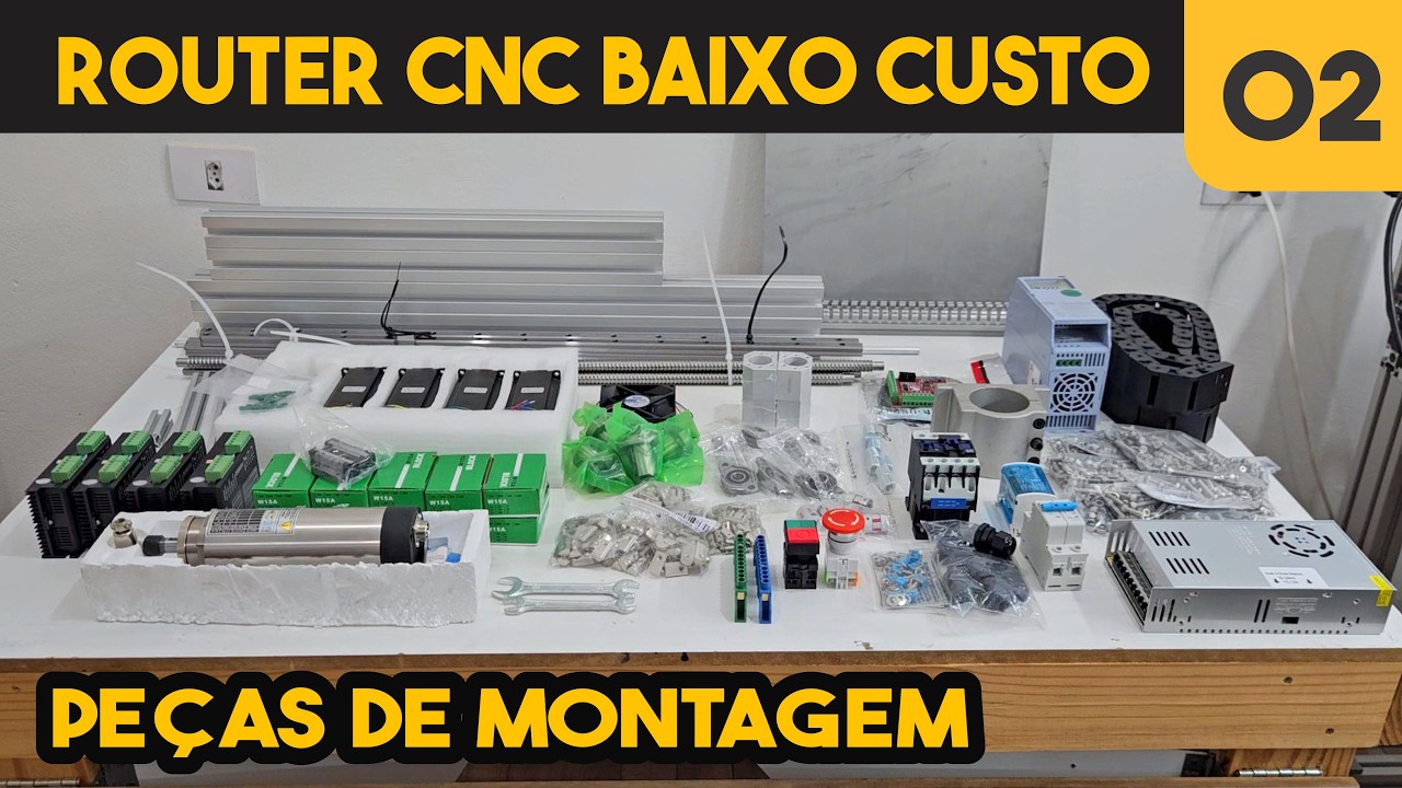 CNC Router Baixo Custo - Mostrando as peças de montagem #2 - YouTube