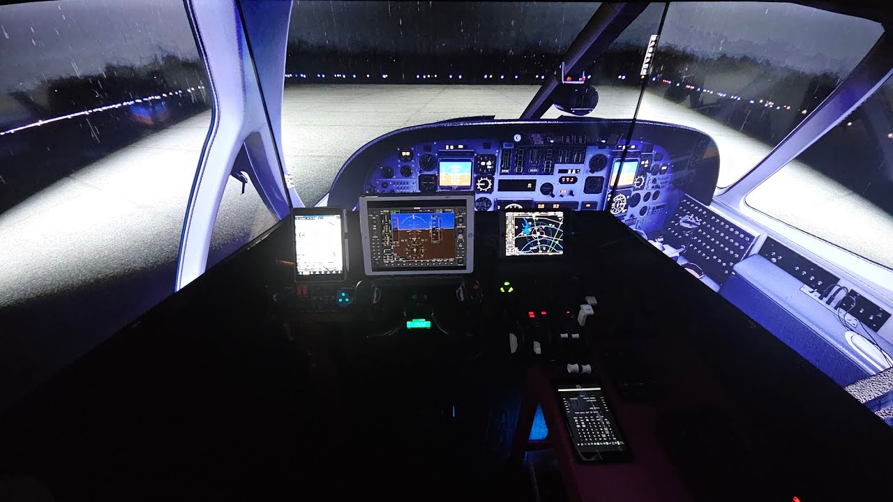 My home flight simulator setup - YouTube