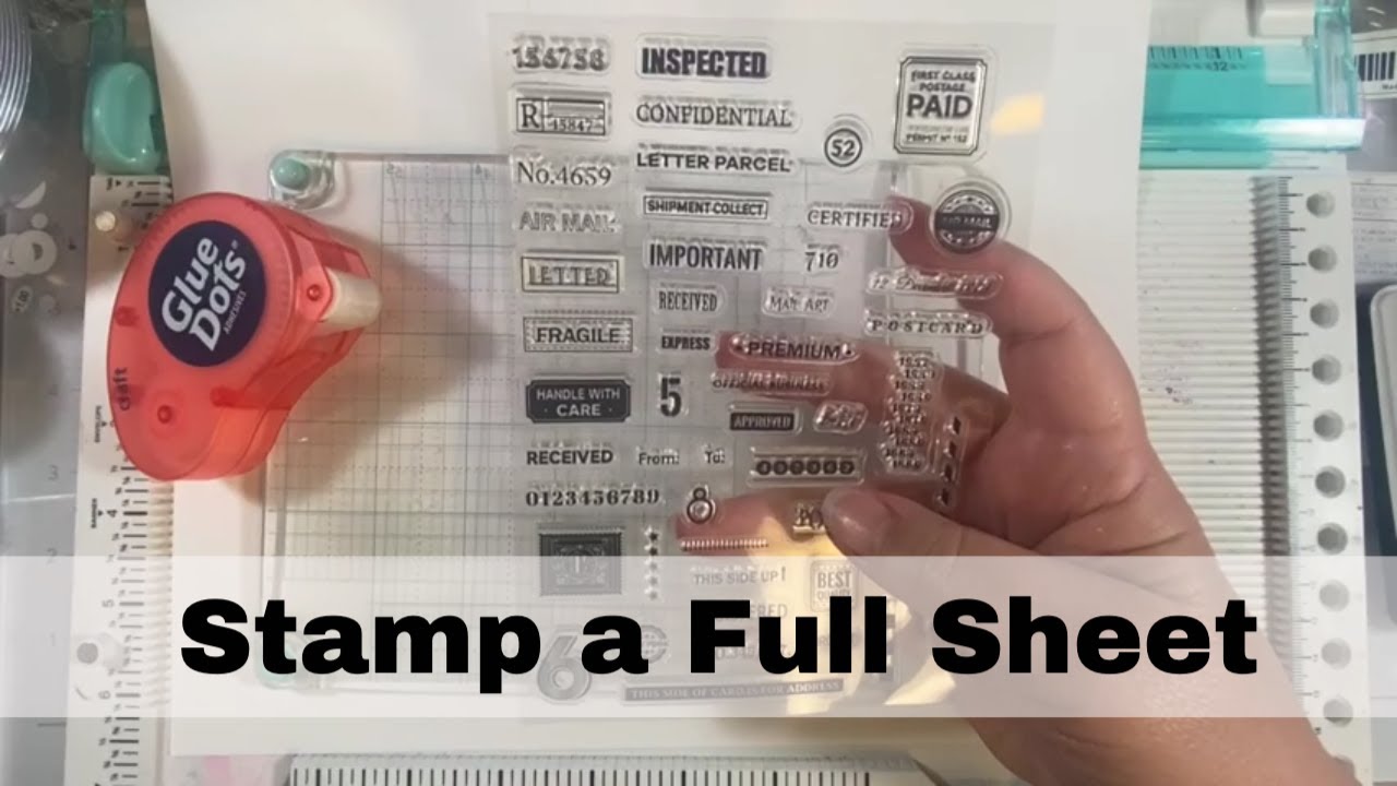 Stamping A Complete Sheet Of Stamps - Step-by-step Tutorial - YouTube