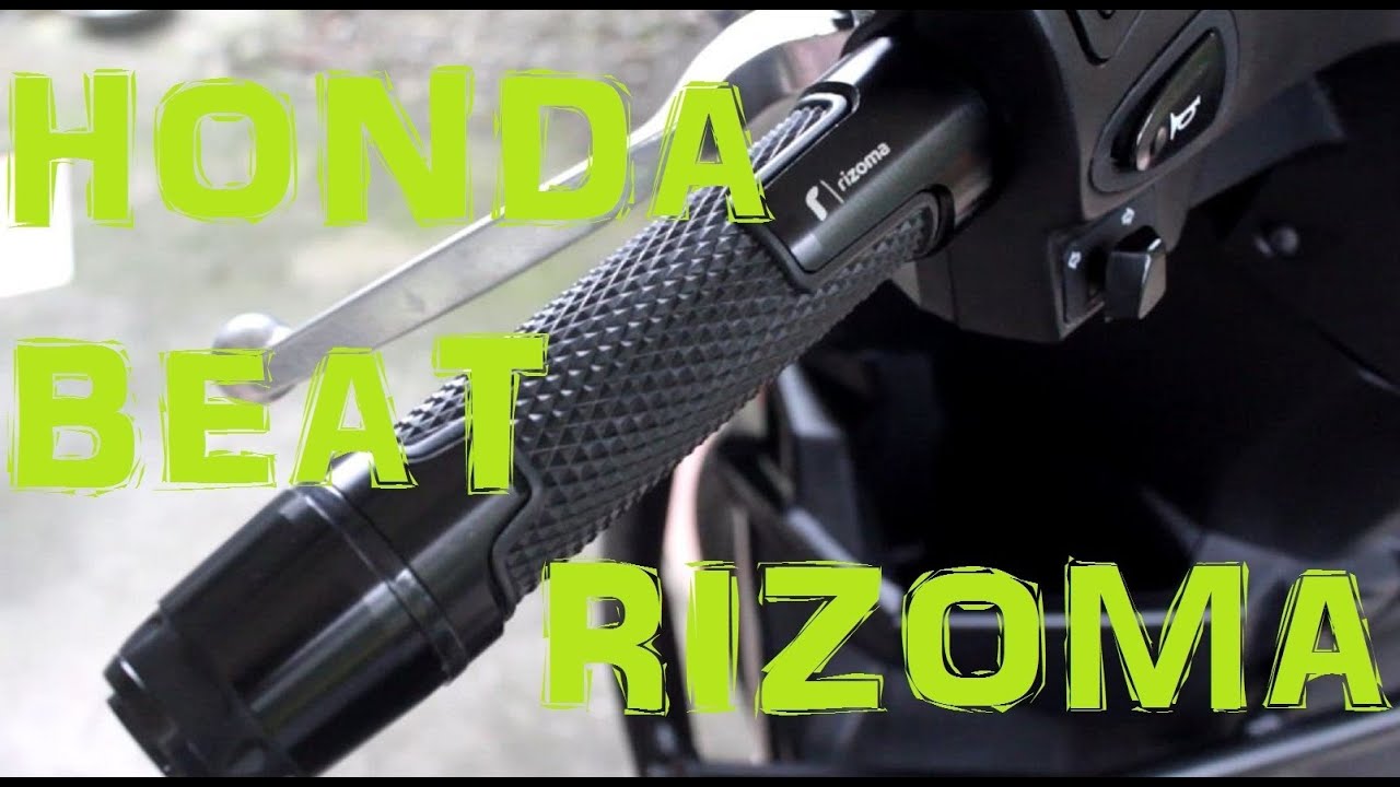 Installing Handle grip for Honda Beat fi / Rizoma - YouTube