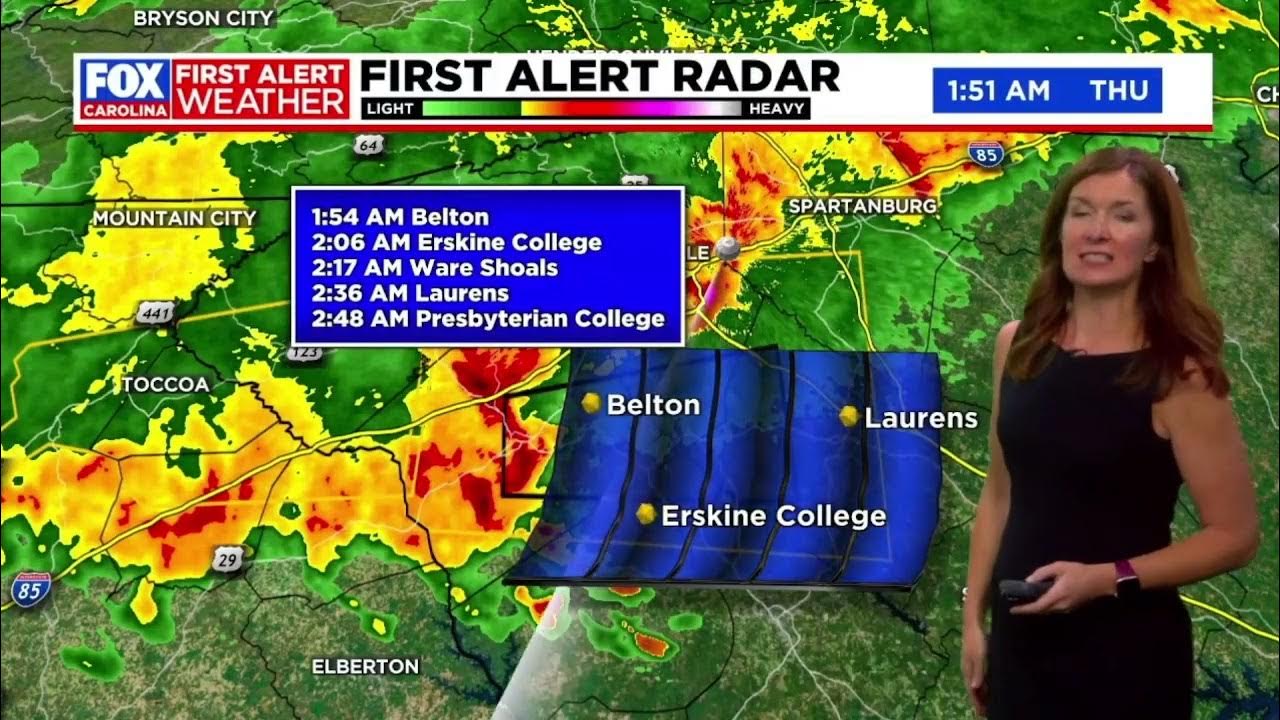 WLOS News 13/WHNS FOX Carolina/WYFF News 4 Severe Weather Coverage May 9, 2024 - YouTube