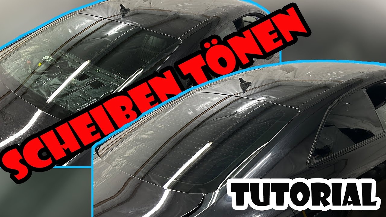 Autoscheiben ganz einfach selbst um wenig Geld verdunkeln - YouTube