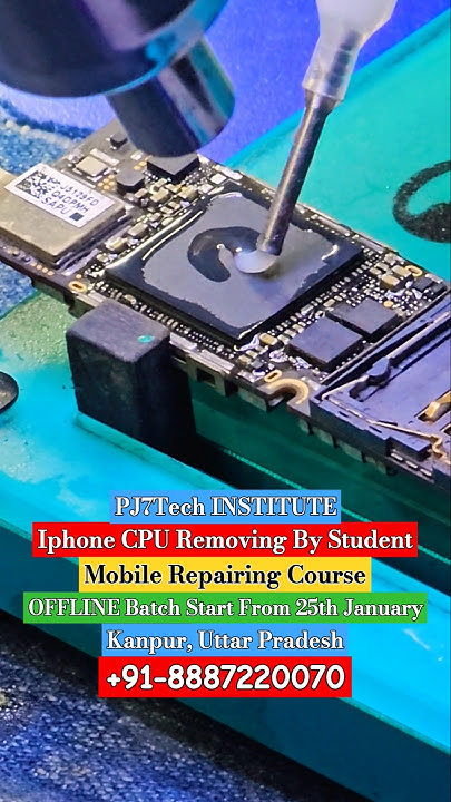 Iphone CPU Removing By Student @PJ7Tech #mobilerepairing#repairing#repair #technology# ...