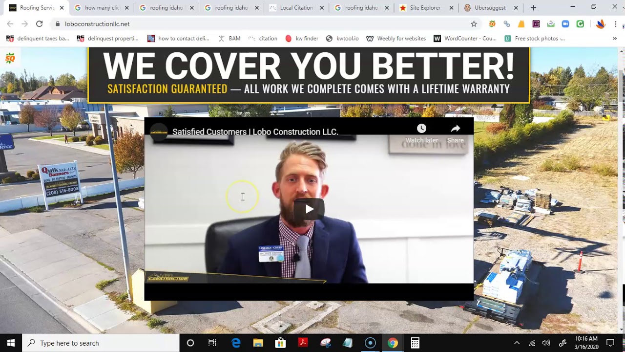 Lobo Construction | roofing idaho falls - YouTube