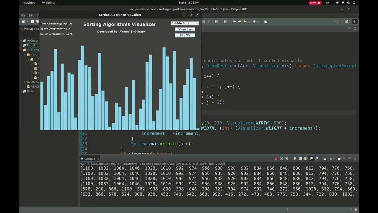Sorting Visualizer - Bubble Sort - YouTube