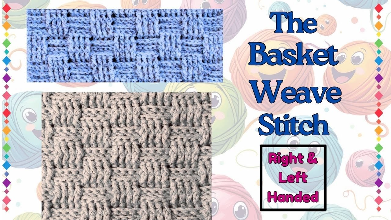 Crochet Basket Weave Stitch Right & Left Hand Tutorial - YouTube