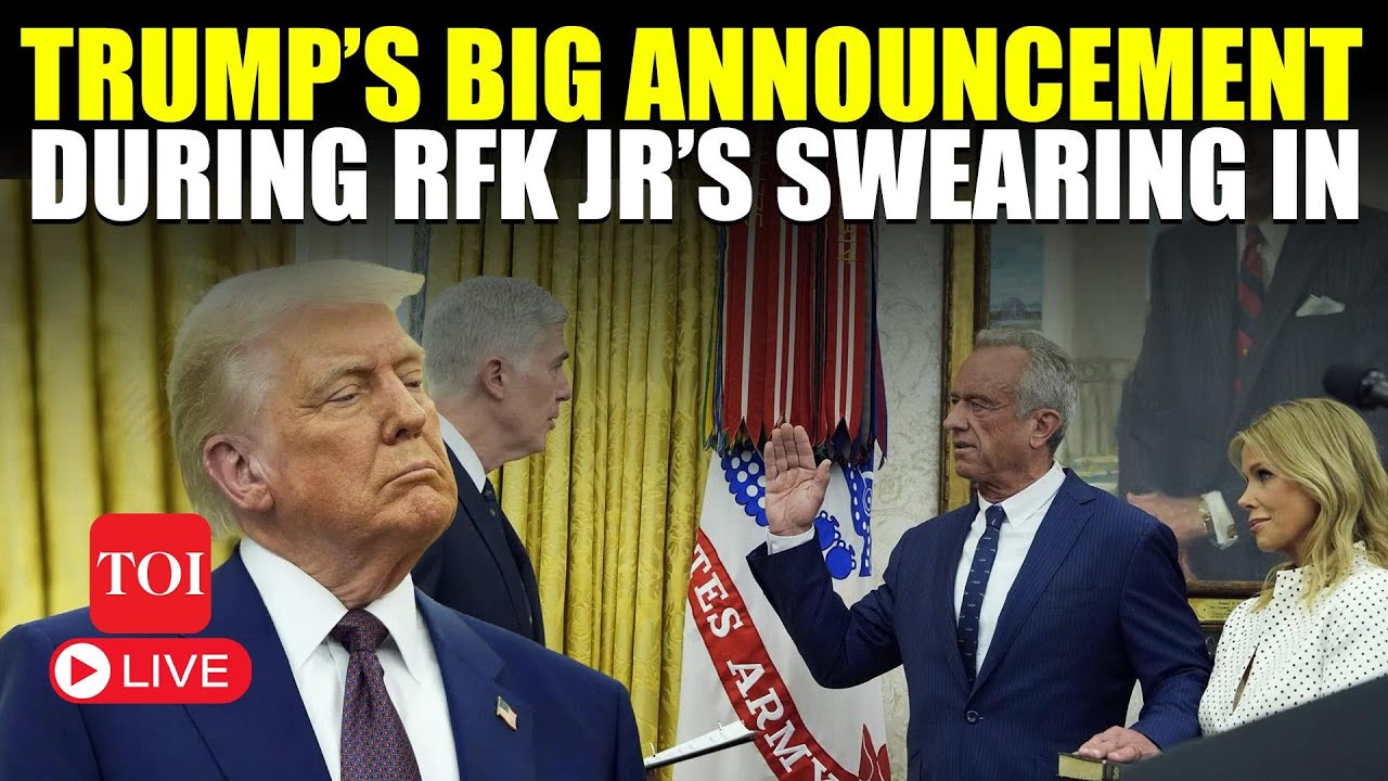 LIVE | Trump Announces New Health Commission, Participates In RFK Jr's ...