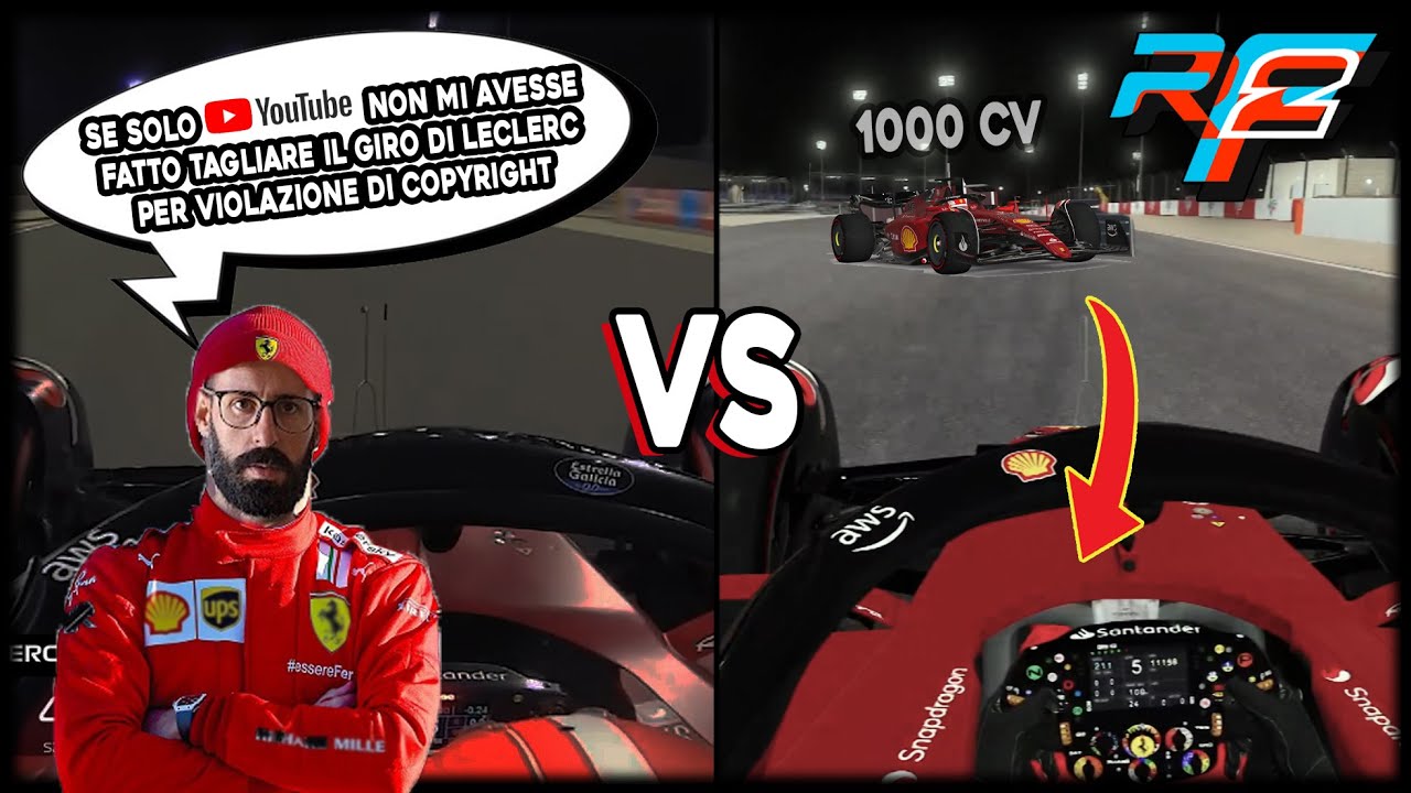 rF2 | F1 Bahrain VS Simracing: Confronto con Leclerc! - YouTube