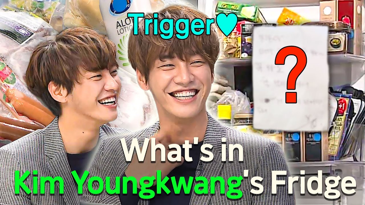 'Trigger' What's In Kim Youngkwang's Fridge? A love note...? 💖 | Chef & My Fridge - YouTube