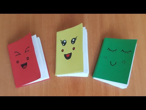 Kağıttan Tatlı Mini Defter Nasıl Yapılır ?