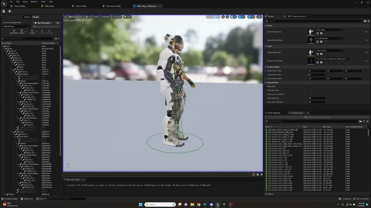 Unreal Engine 5.1 - Retargeting Tips and Quick Overview - YouTube